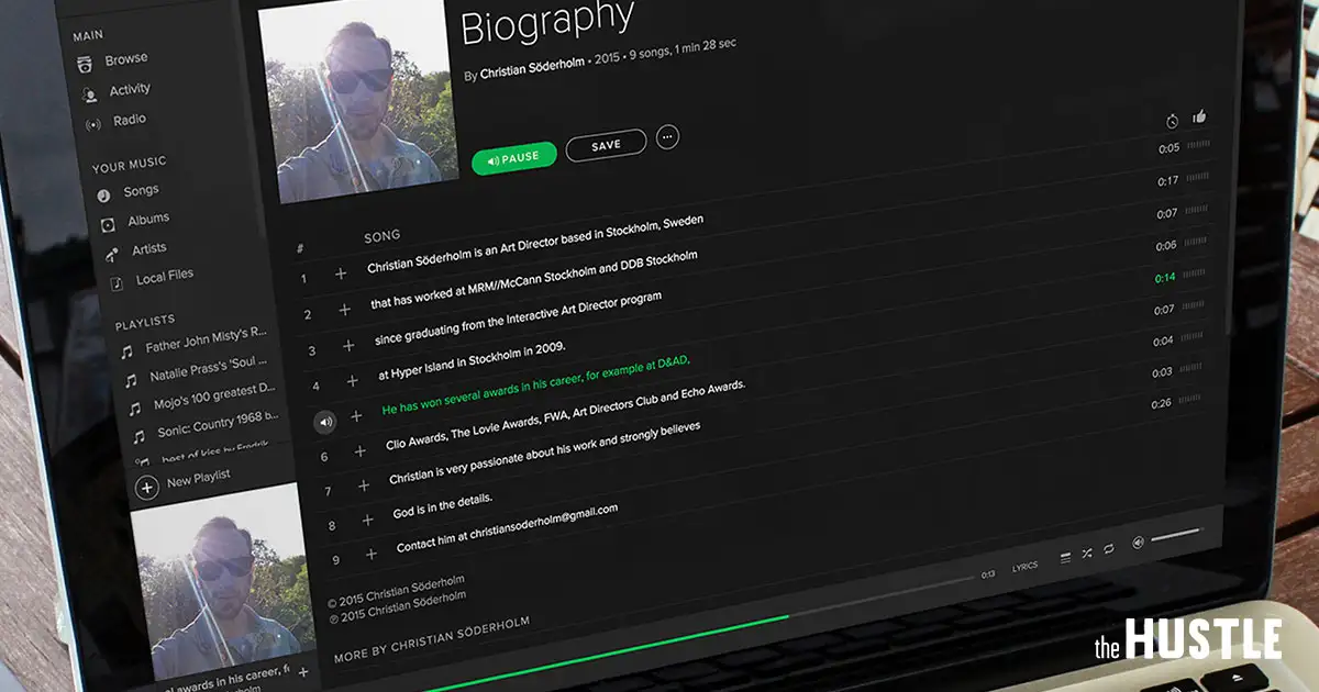 This Guy Turned His Resumé Into a Music Album and Uploaded It to ...